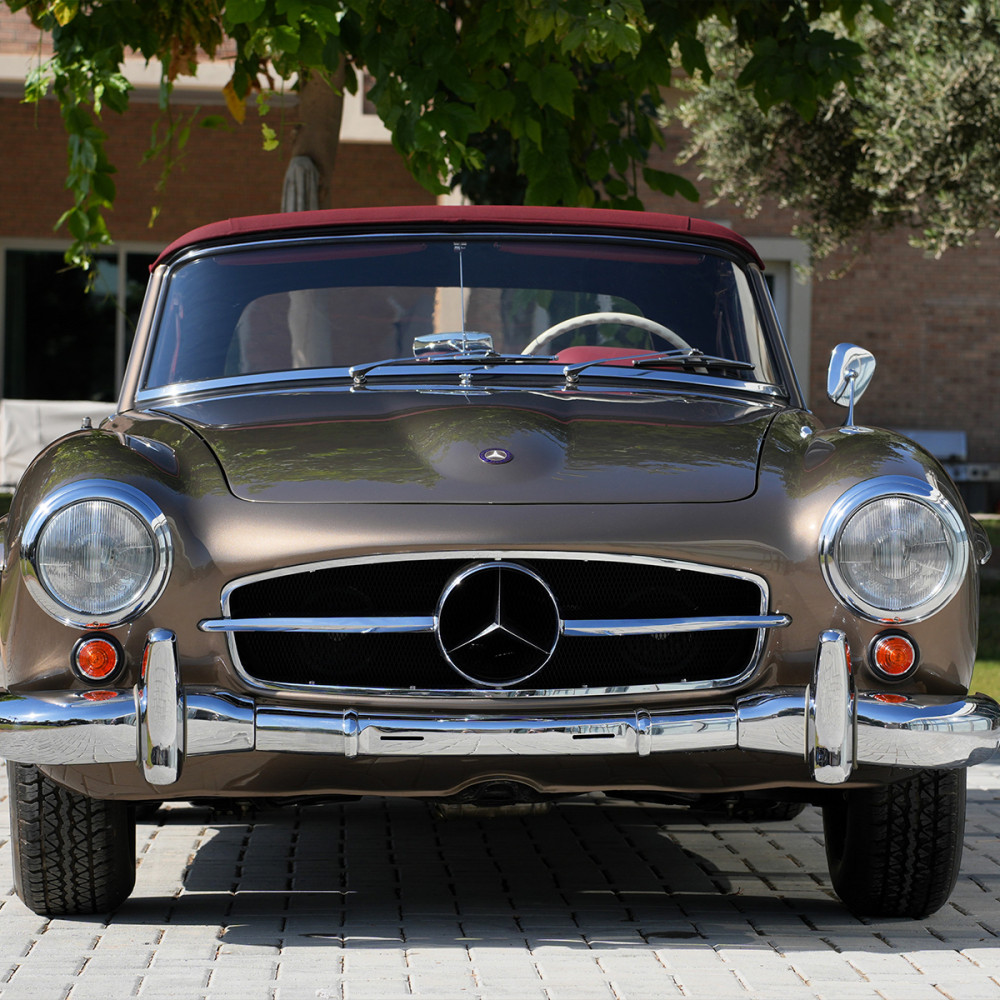 Mercedes - Benz, 190 SL, 1959 Model, Brown color, Red interior